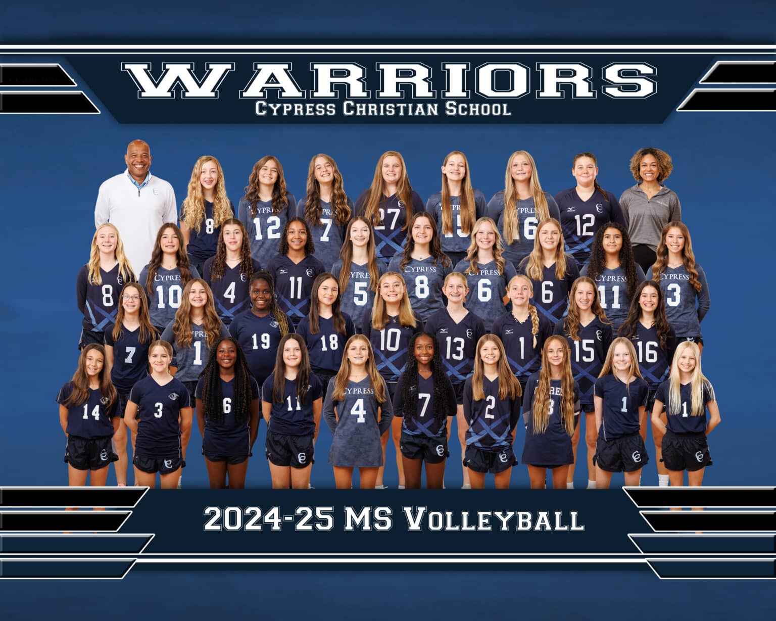 Volleyball - Middle School B - Cypress Christian School
