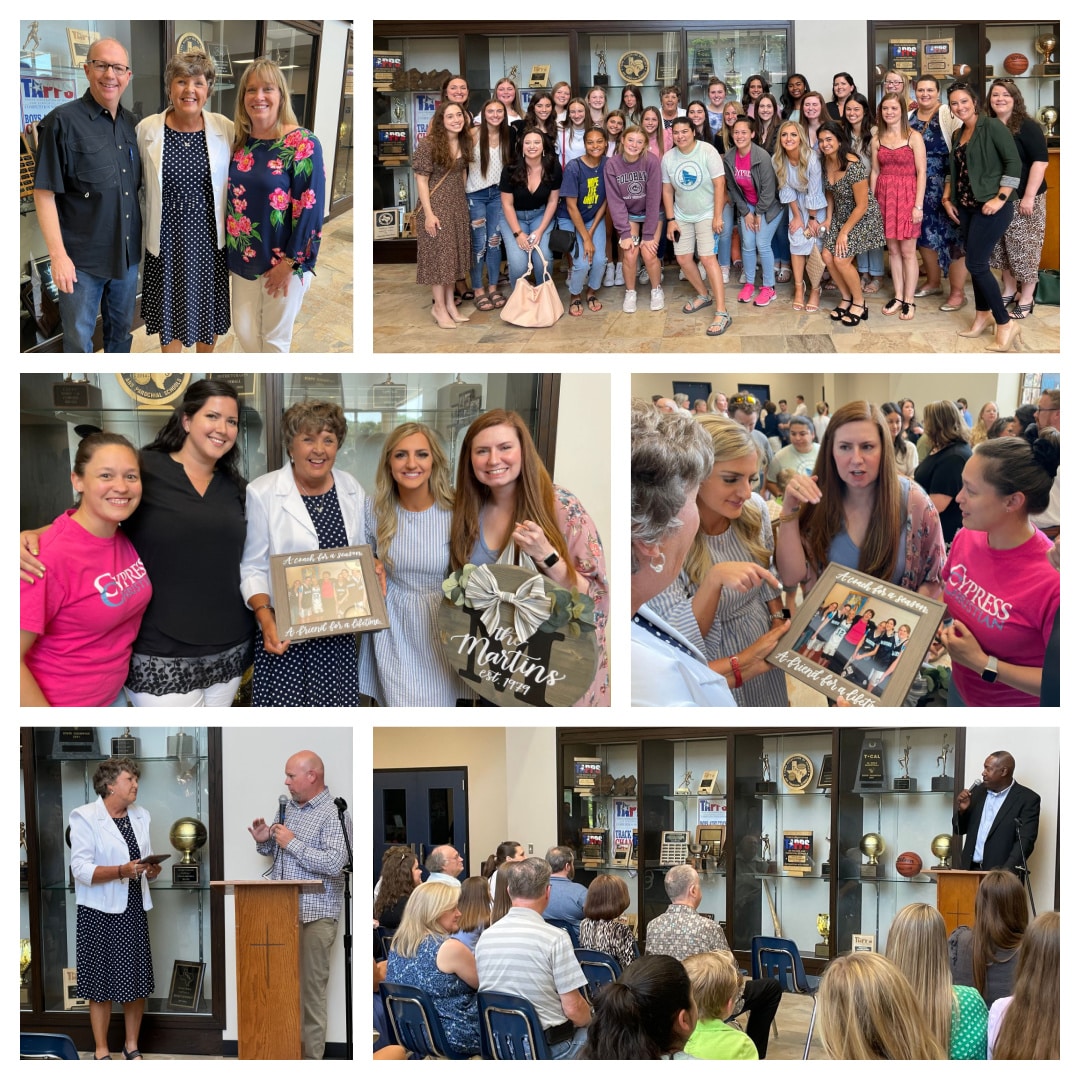 Retirement Celebration for Coach Marsha Martin - Cypress Christian School
